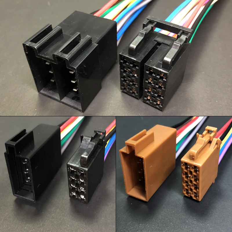 Dj7082-3.5 car radio speaker harness connector 8p16p / 8-pin 106455-1 ...