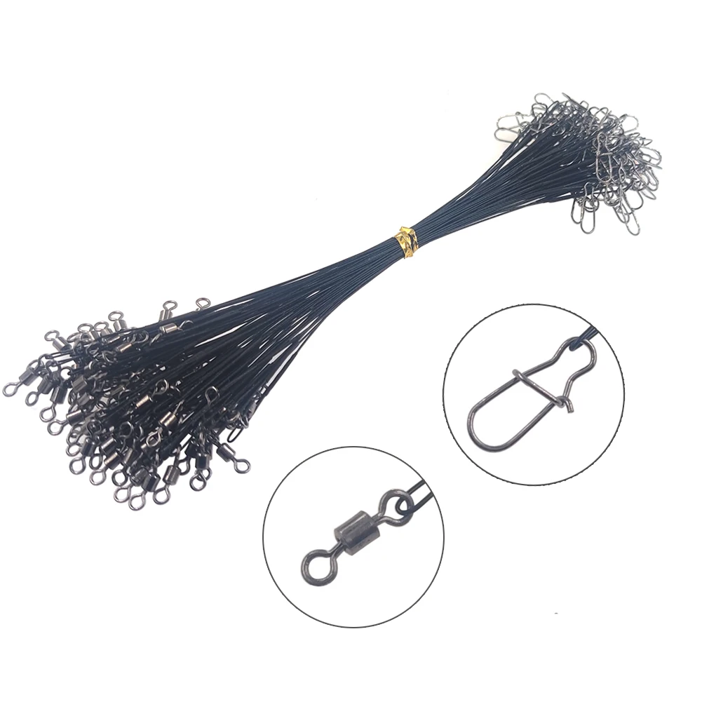 25pcs-Leader-Wire-Fishing-Leashs-Fishing-Line-15cm-20cm-25cm-30cm-Anti ...