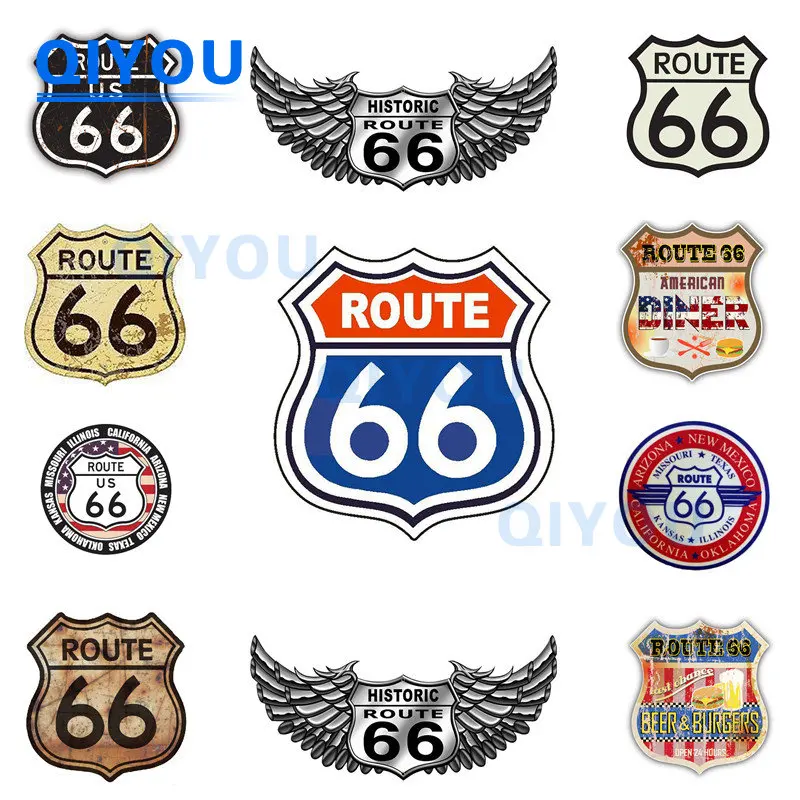Retro-Route-66-Car-Stickers-Has-A-Long-History-of-Highway-PVC-Decal-for ...