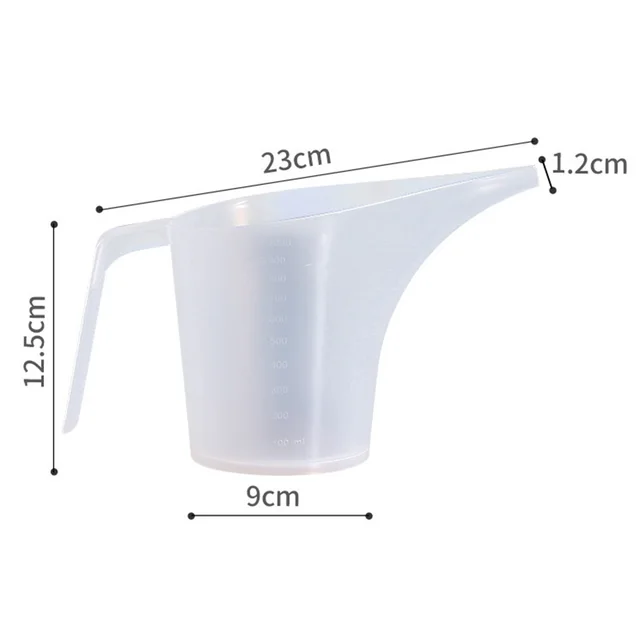 1000ml Tip Mouth Measuring Jug Plastic Graduated Surface Cup Cooking ...