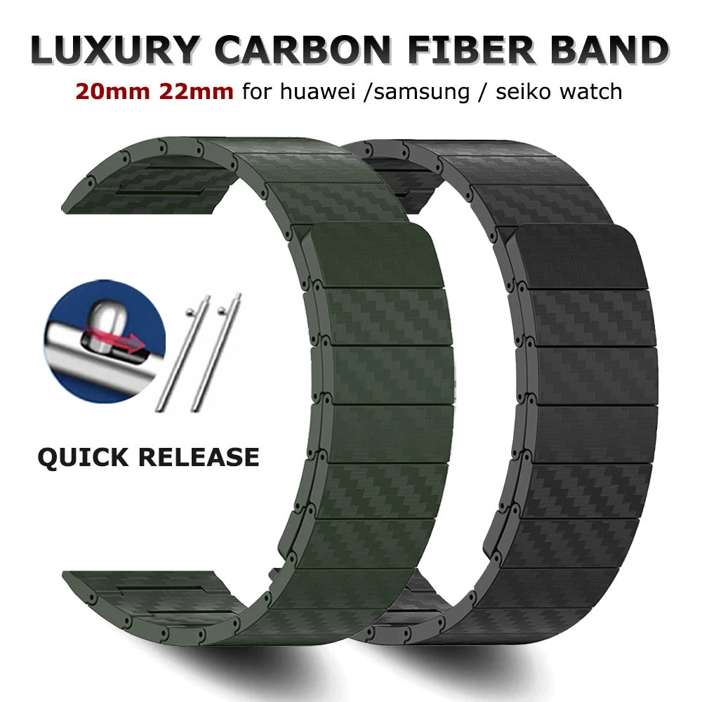 Correia-de-fibra-de-carbono-para-Samsung-Galaxy-Watch-la-o-magn-tico ...
