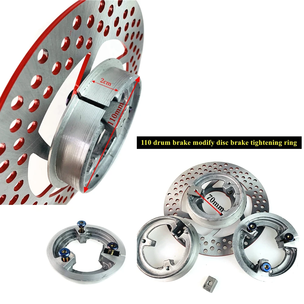 Motorcycle-Drum-Brake-Refit-Disc-Brake-tightening-Ring-For-E-scooter ...