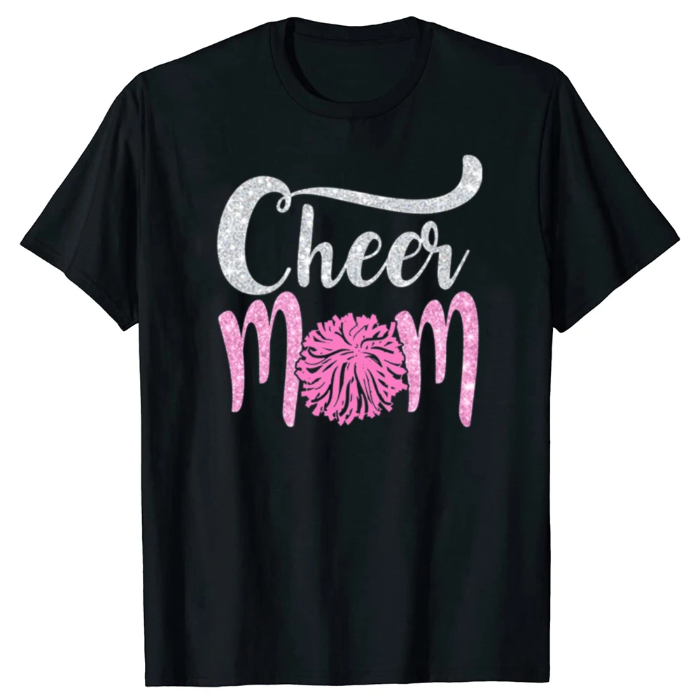 Funny Cheer Mom Graphic T-shirts Men Women's Fashion Casual Tshirt 100% ...