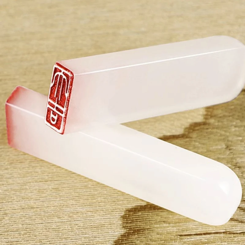 Portable Square Chinese Characters Stamp, Resin Finished Seal ...