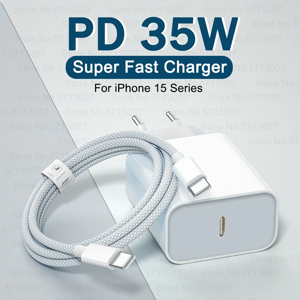 PD-35W-Fast-Charger-For-iPhone-15-Pro-Max-USB-Type-C-Charger-Cable-For ...