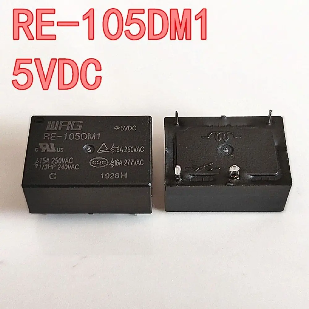 WRG RE-105DM1 5VDC RELAY 1PCS