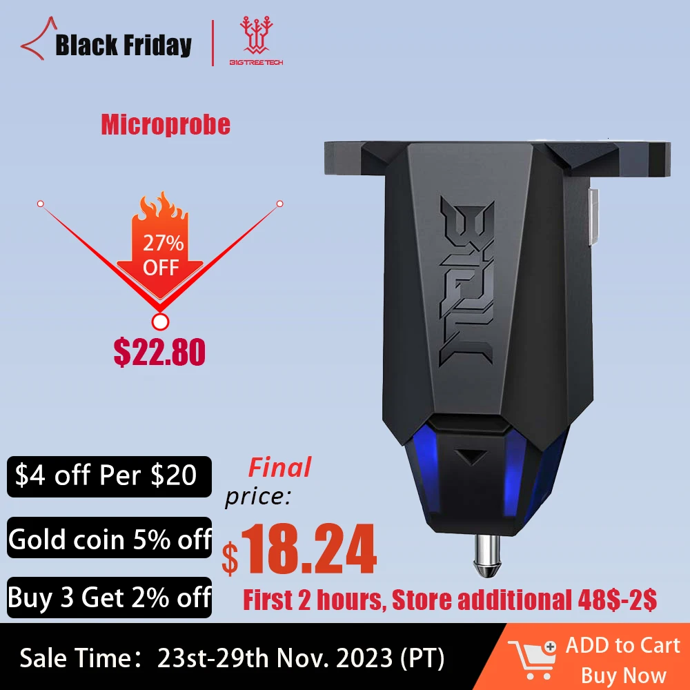 BIGTREETECH-Microprobe-Auto-Leveling-Kit-LED-Indicator-Light-3D-Printer ...