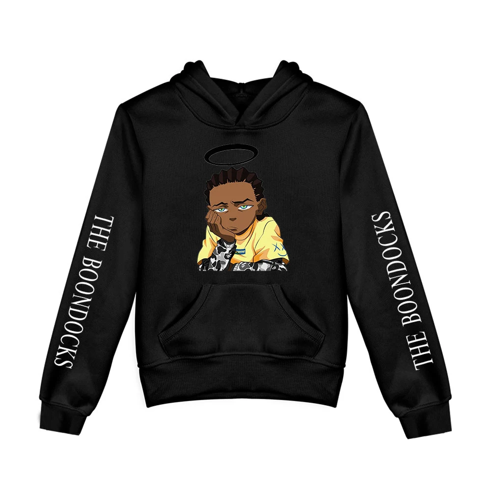 The-Boondocks-Hoodie-Boys-Girls-Long-Sleeve-Hooded-Sweatshirts-Children ...