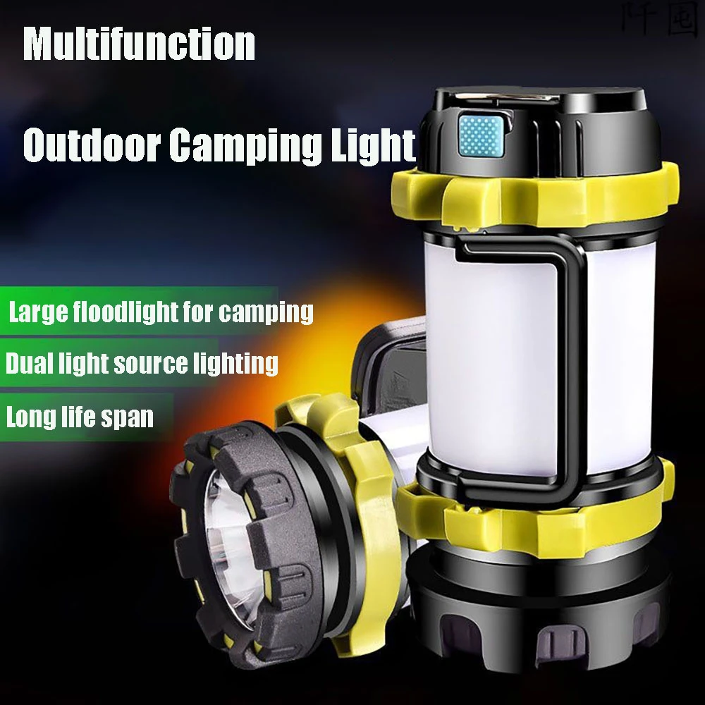 Powerful Portable Light Rechargeable Camping Lamp with Battery Power ...