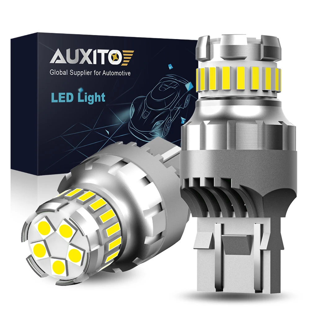 AUXITO 2Pcs T20 LED 7443 W21/5W 7440 W21W LED Bulb 6500K White Car ...