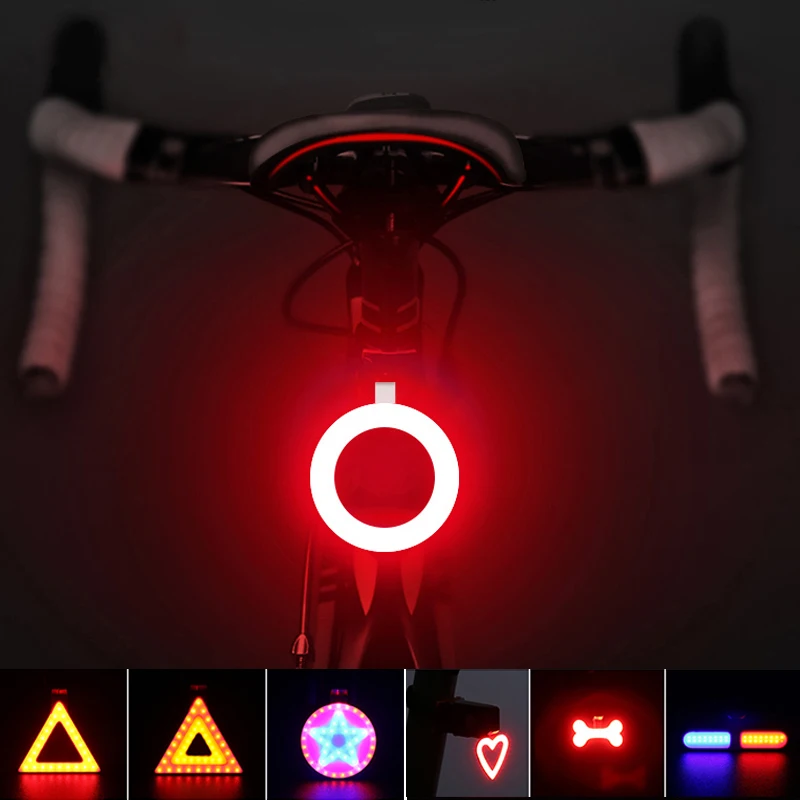 Bicycle-Tail-Light-Cycling-Lamp-Multi-Lighting-Modes-USB-Rechargeable ...
