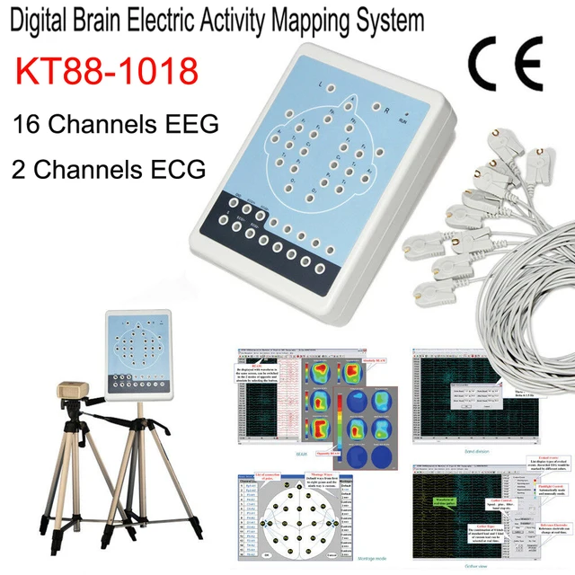 Kt88 Eletroencefalograma 16 Canais Digitais Sem Fio Do, 49% OFF