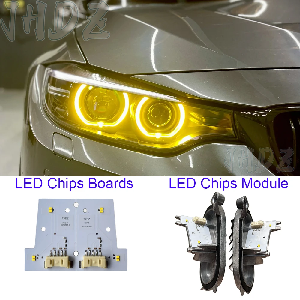 Yellow-DRL-Angel-Eyes-FOR-BMW-LED-Headlight-M4-M3-F80-F82-F32-F34-F36 ...