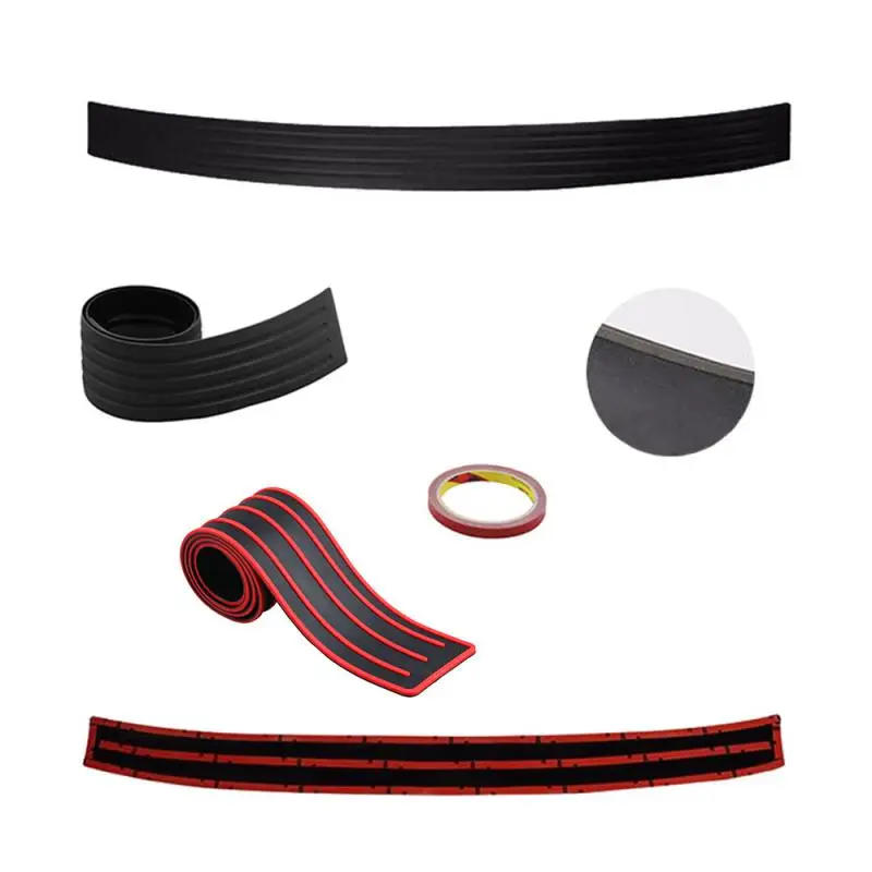 Universal-Black-Rubber-Rear-Trunk-Edge-Guard-Scratch-Protector-Cover ...