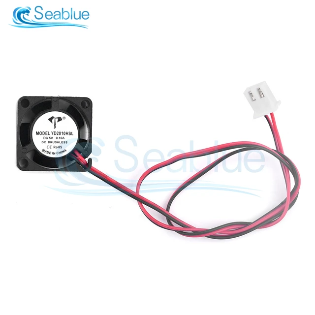 Mini PC Fan Mini DC 5V/12V Cooling Fan - 20mm X 20mm X 10mm Size, 2-Pin ...