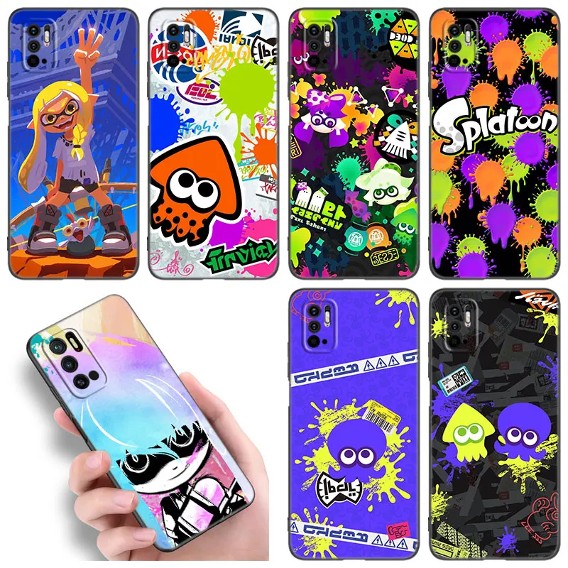 Video-Game-Splatoon-Phone-Case-For-Xiaomi-Redmi-Note-10-11-11S-12-4G-8 ...