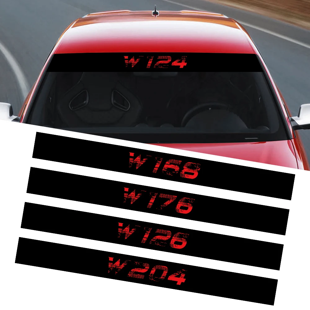 Car-Front-Windshield-Sticker-Accessories-For-Mercedes-Benz-W204-W203 ...