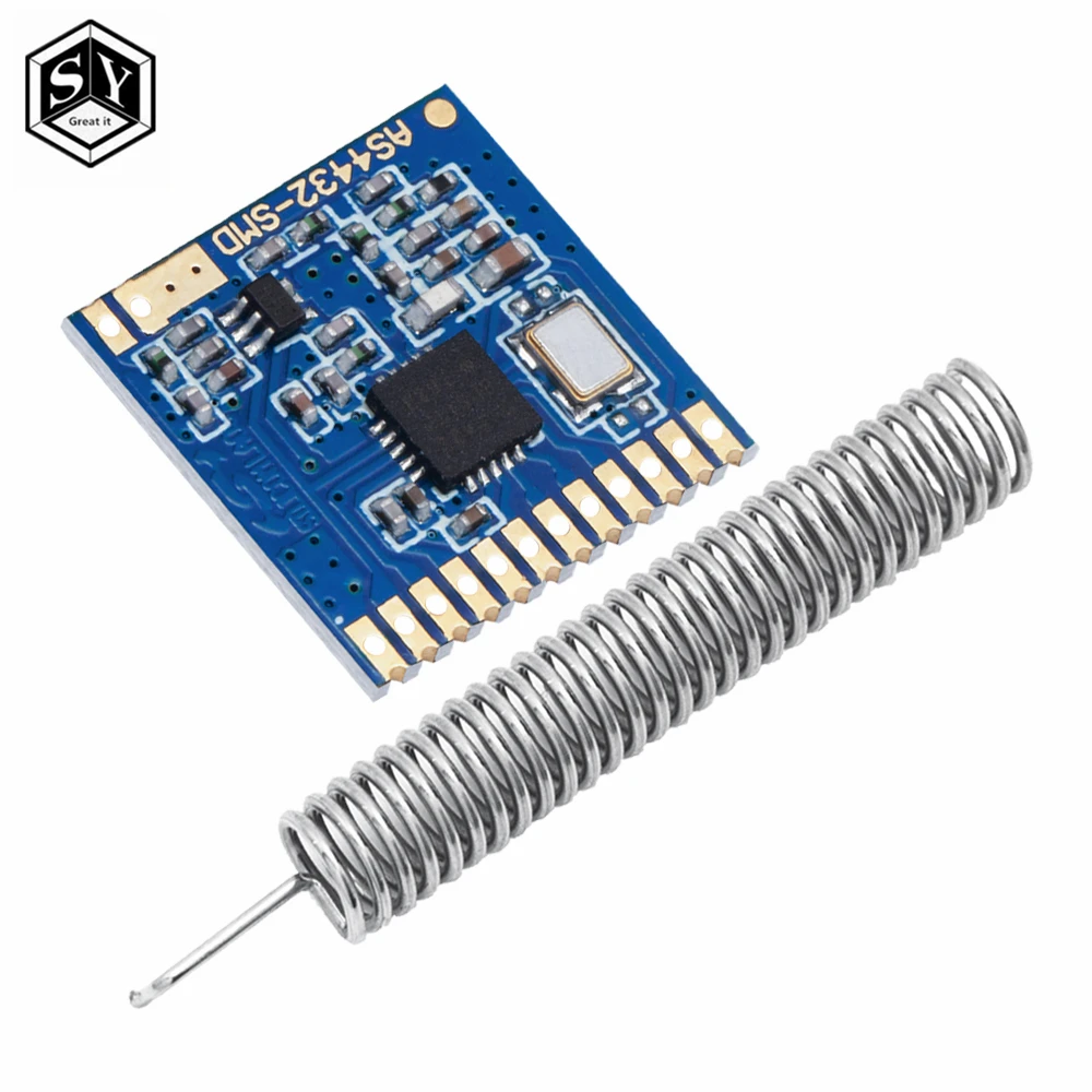 AS4432-SMD Si4432 433MHz Wireless Module SI4432 small volume SMD 100mw ...