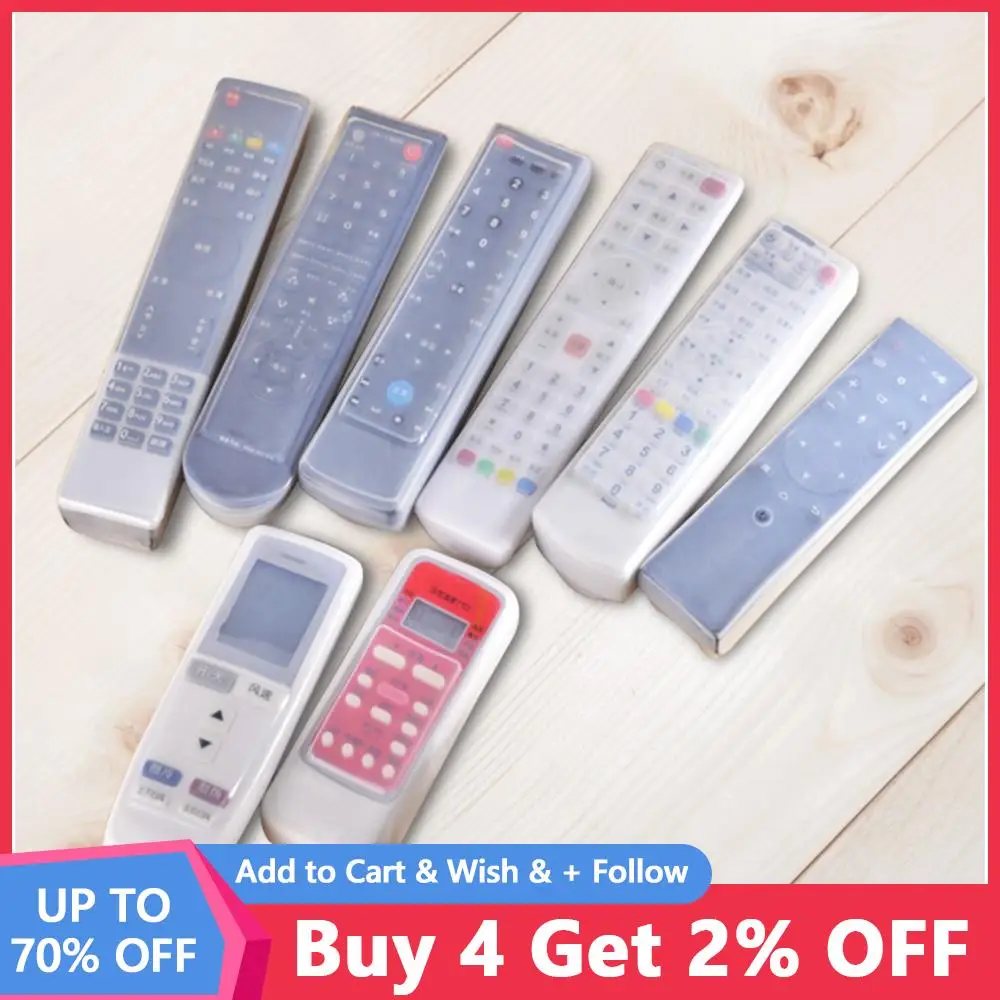 TV Remote Control Case Silicone Cover Air Conditioning TV Protective ...