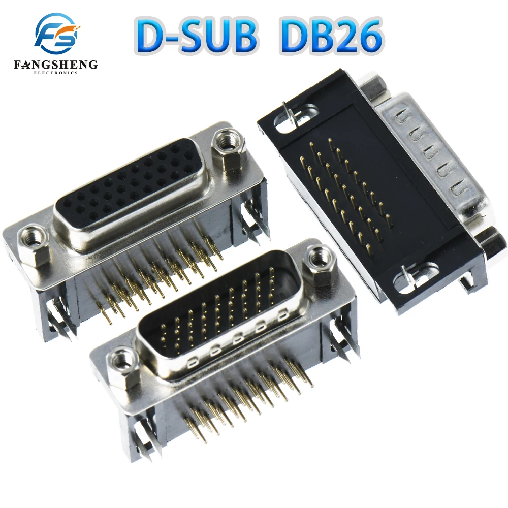 Conector-macho-hembra-DB26-HDR26-conector-d-sub-de-2-5-piezas-Terminal ...