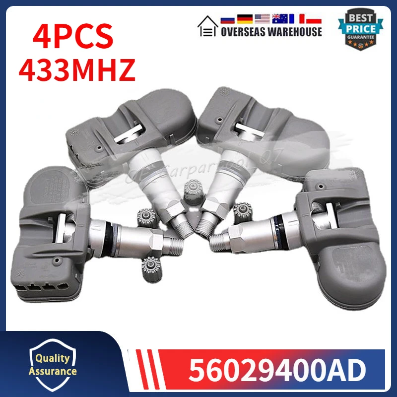 4PCS-Car-Tire-Pressure-Sensor-TPMS-433MHZ-56029400AD-For-Dodge ...