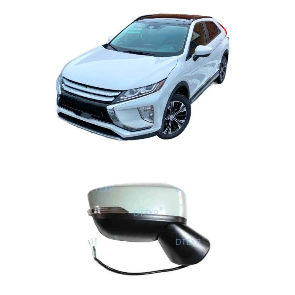 1 Piece No Painting SIDE Mirror for Eclipse Cross 2017-2019 No Heat 5 ...