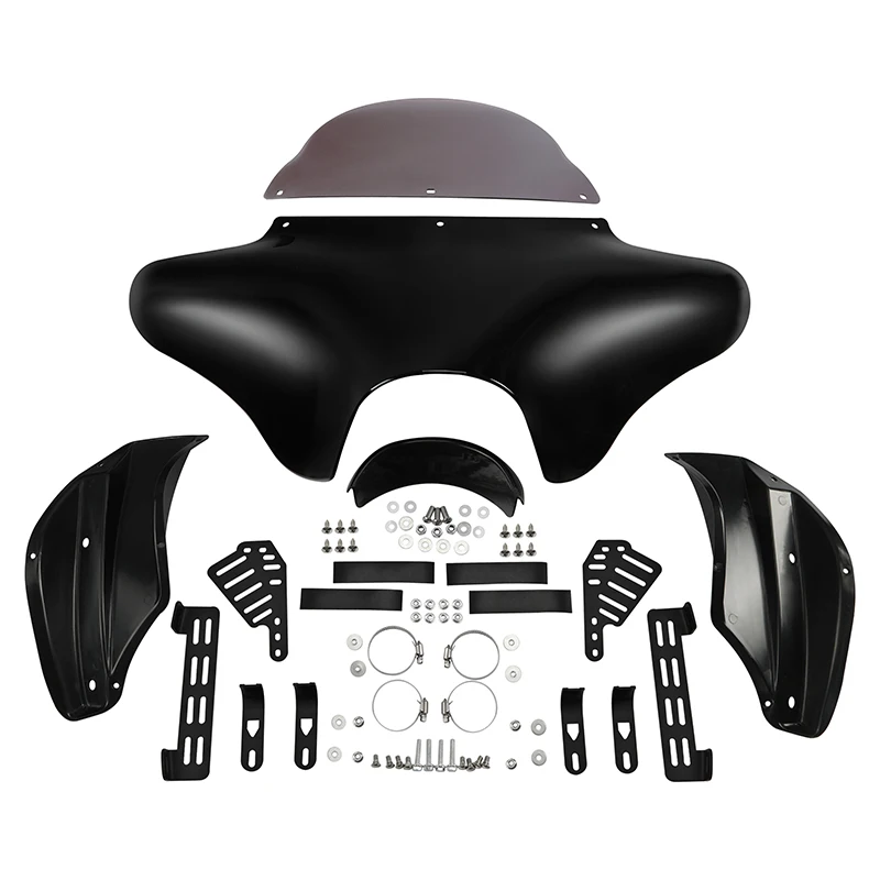 Batwing-Fairing-Windshield-For-Harley-Softail-Deluxe-Fatboy-Heritage ...