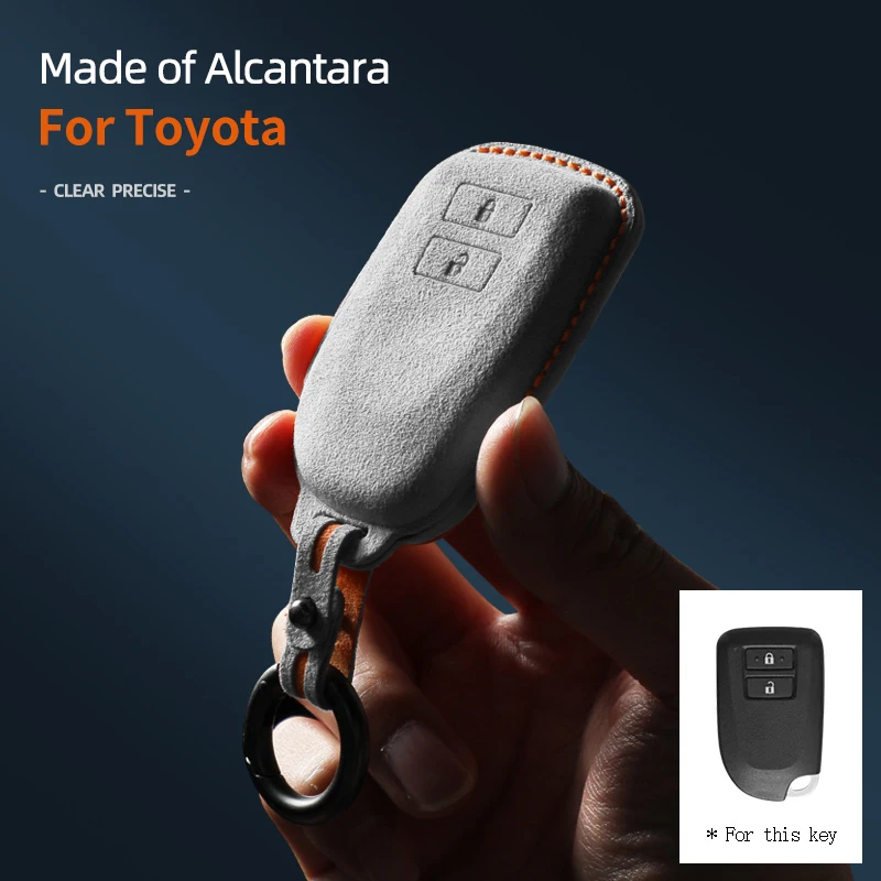 Car-Key-Case-Cover-Alcantara-For-Toyota-Yaris-Yarisl-Verso-Vios-2 ...