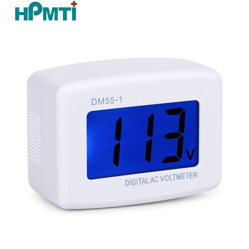 DM55 AC 110V 220V Digital Voltmeter EU US Plug Socket Voltage Tester ...