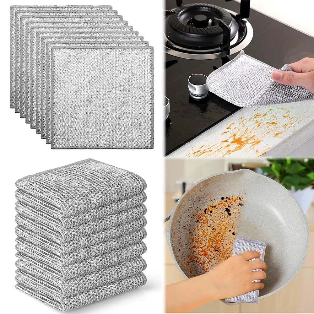 20pcs-Multipurpose-Magic-Cleaning-Cloth-Metal-Steel-Wire-Non-Scratch ...