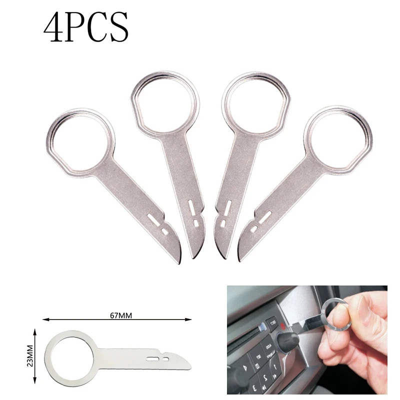 Car Radio Removal Tools Stereo Key Release Pin Head Unit Audio ...