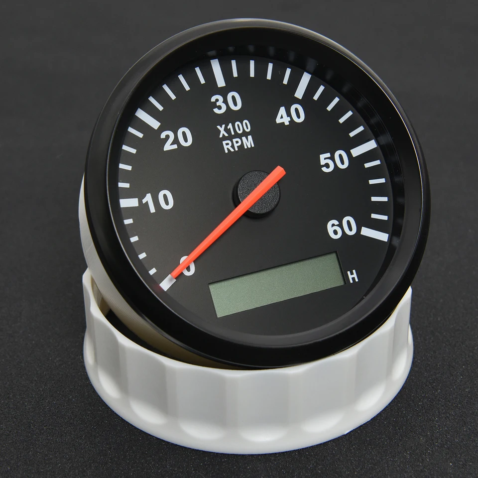 Rpm Gauge ELING Waterproof Car Truck Tachometer REV Counter With Hou ...