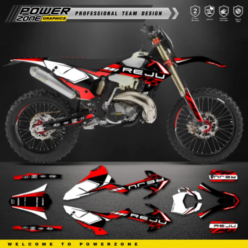 PowerZone-Custom-Team-Graphics-Backgrounds-Decals-Stickers-Kit-For-RIEJU-MR-300-2020-2021-Number ...