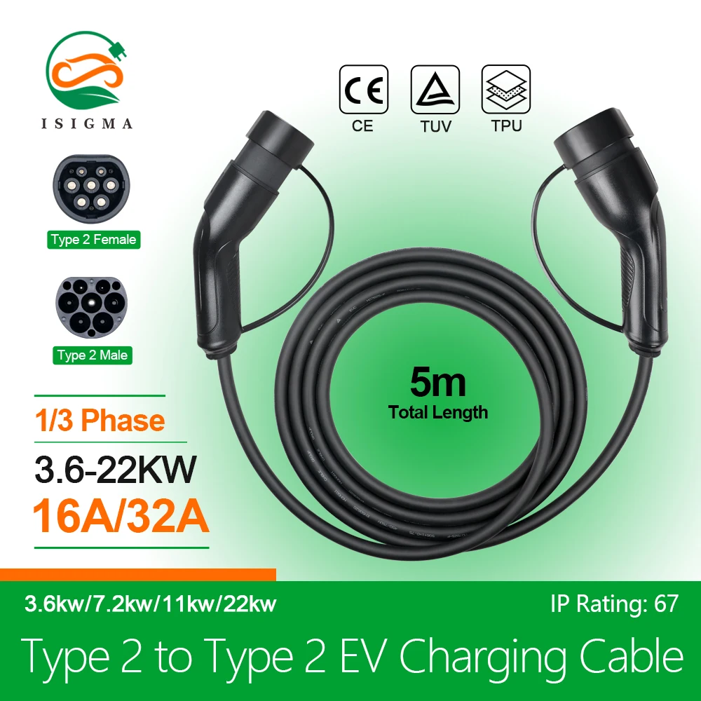 EV-Charger-Type2-Cable-Female-Car-Side-to-Type2-Male-Plug-16A-32A-EV ...