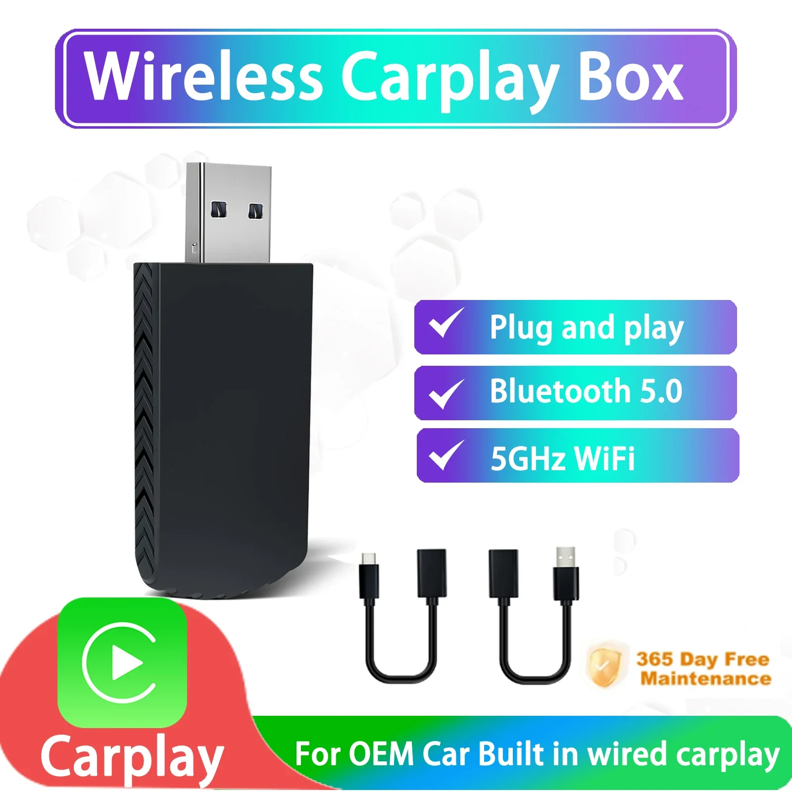 2in-1-Wireless-Carplay-Adapter-Android-Auto-Smart-Dongle-5G-WIFI-For ...