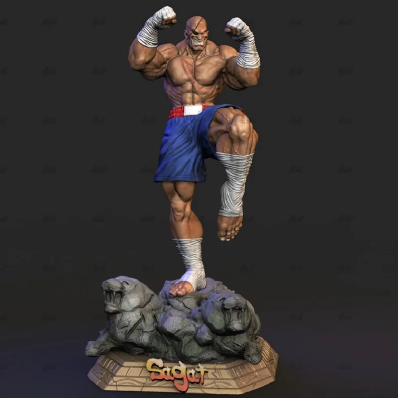 LindenKing-A500-1-6-3D-Resin-Street-Fighter-Sagat-Garage-Figure-Kit-GK ...