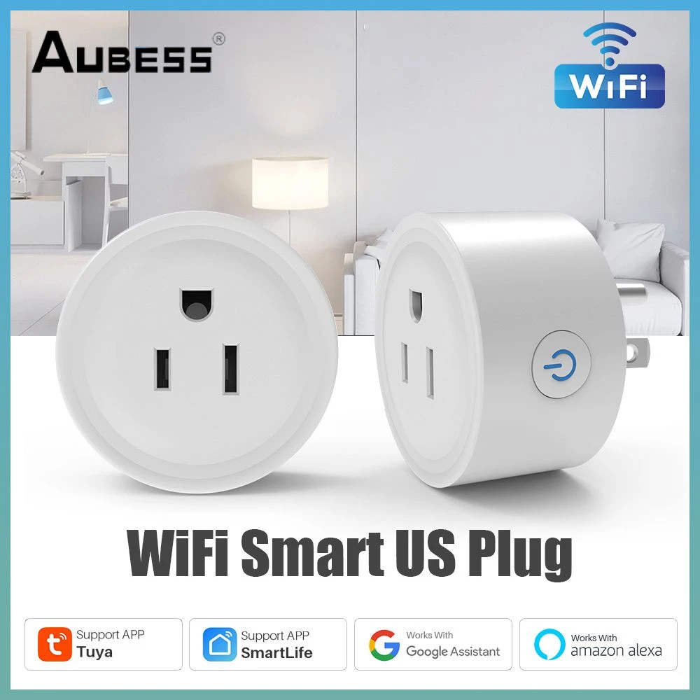 Enchufe inteligente con Wifi para el hogar, toma de corriente con Control remoto inalámbrico ...