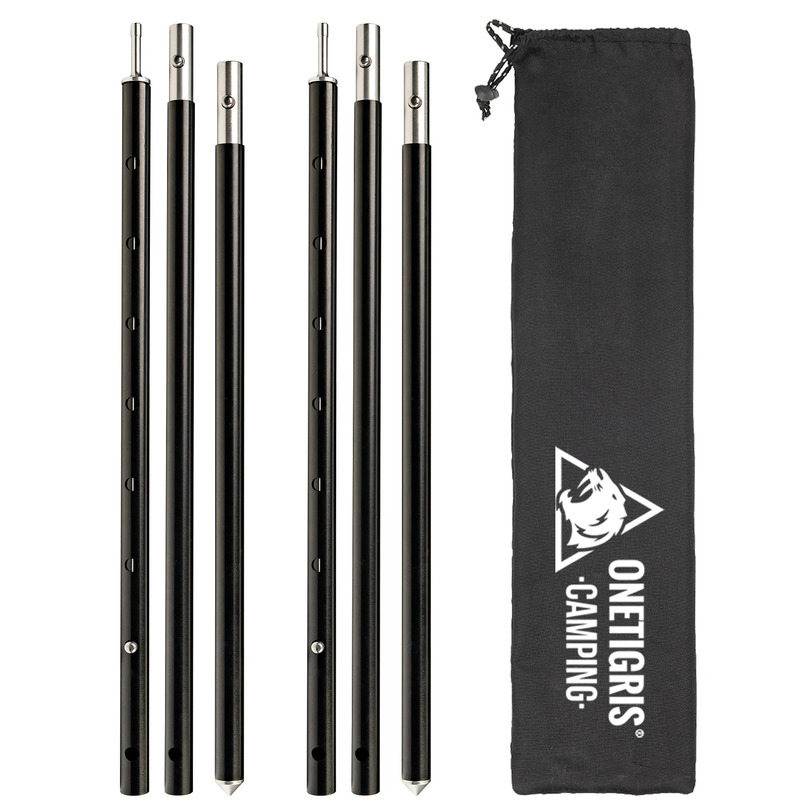 OneTigris-Outdoor-Tent-Poles-Replacement-Camping-Tarp-Pole-Set-6061 ...