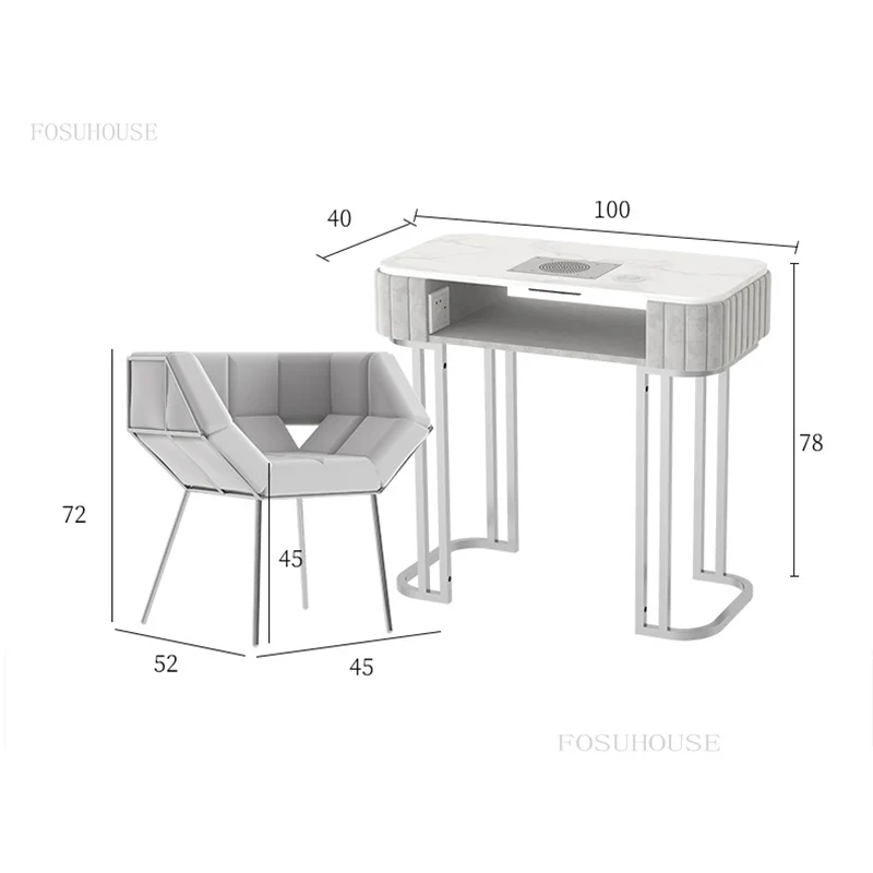 Manicure Table Dimensions
