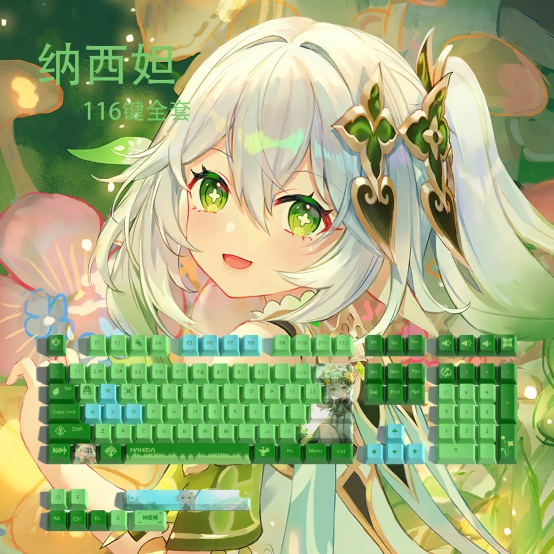 Nahida-116-Key-Cover-Genshin-Impact-PBT-DYE-Sublimation-OEM-Key-Cap-MX ...