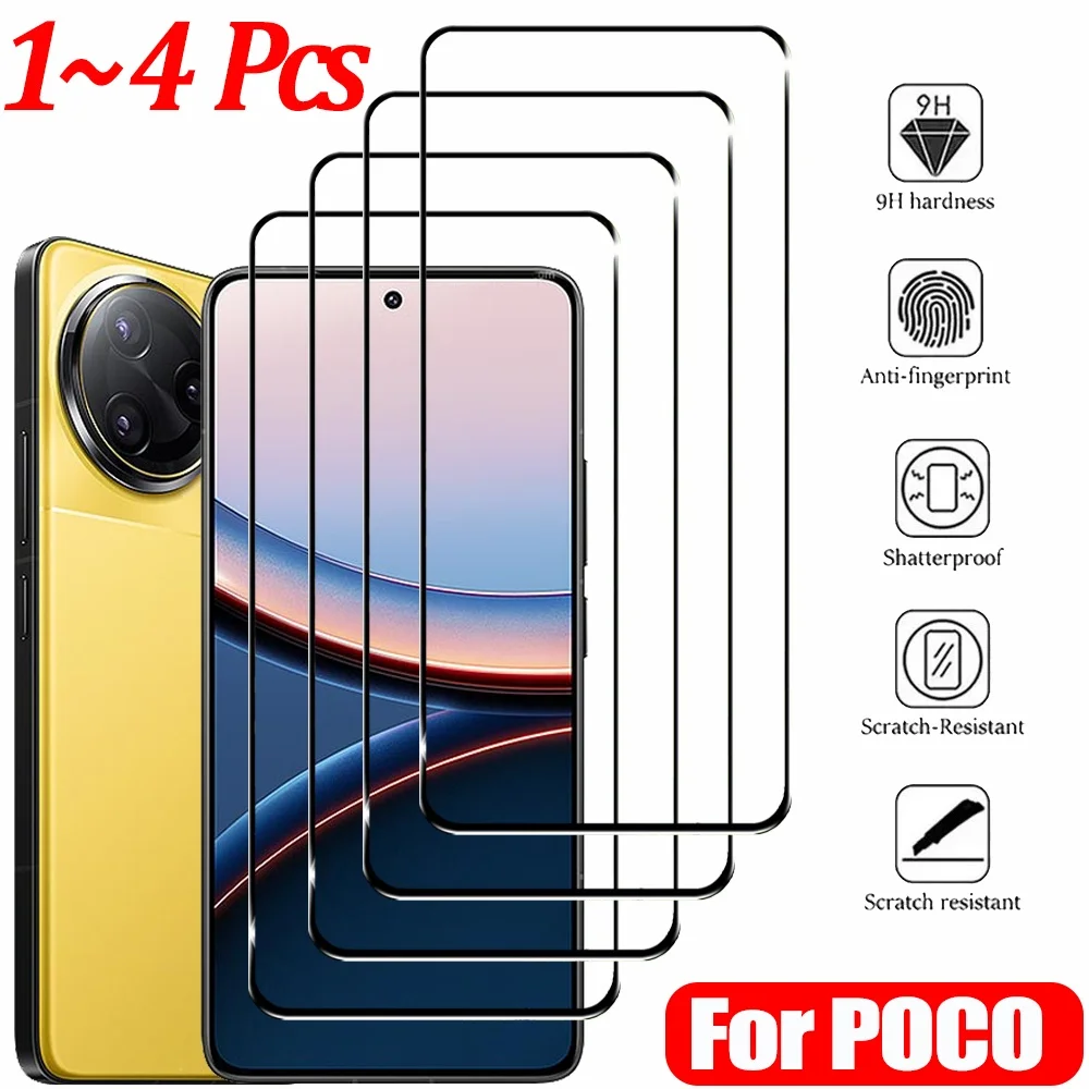 Tempered Glass For Poco F8 F7 Ultra X7 X6 F6 Pro 5G Screen Protector ...