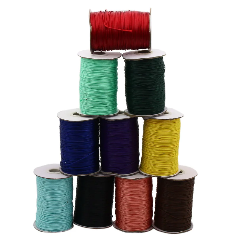 1-0mm-180yard-Round-Wax-Thread-Polyester-Cord-Wax-Coated-Strings-For ...