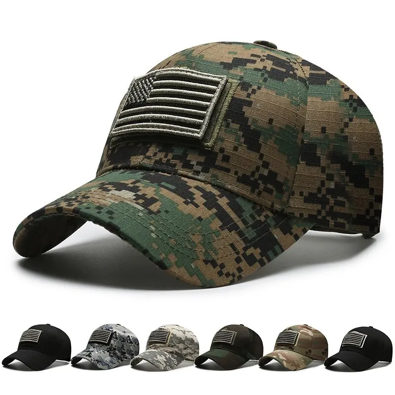 Spring And Summer New Flag Camouflage Sticker Embroidery Baseball Cap ...