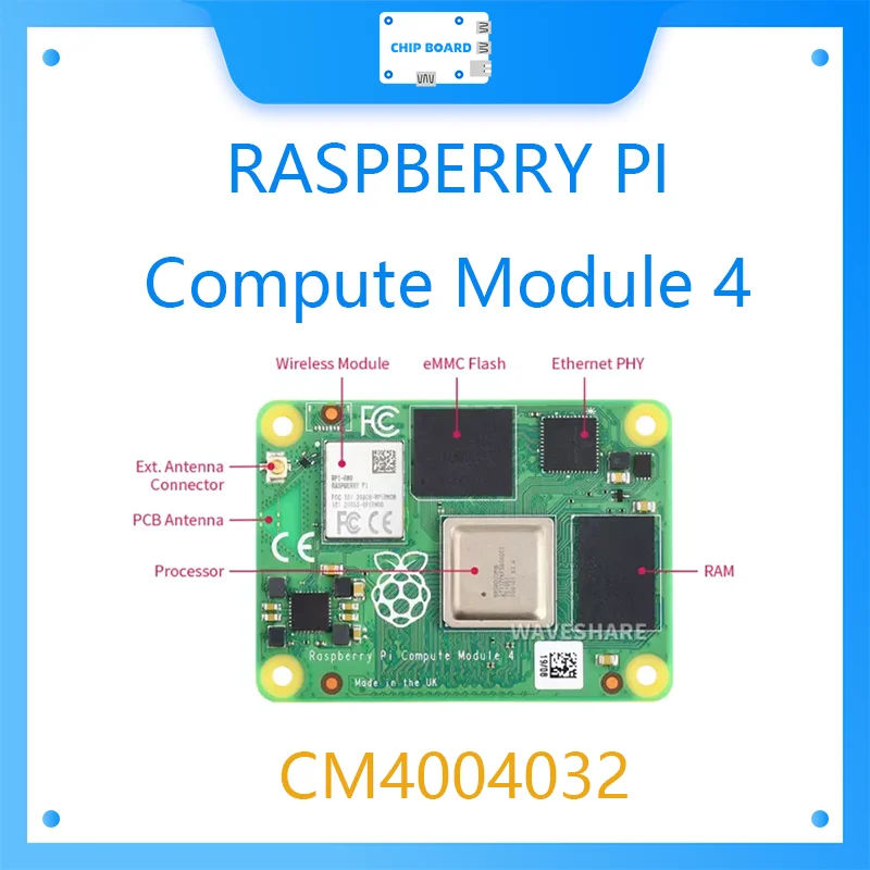 CM4 Raspberry Pi Compute Module 4, CM4104032, In A Compact Form Factor, No WIFI Module, Options ...