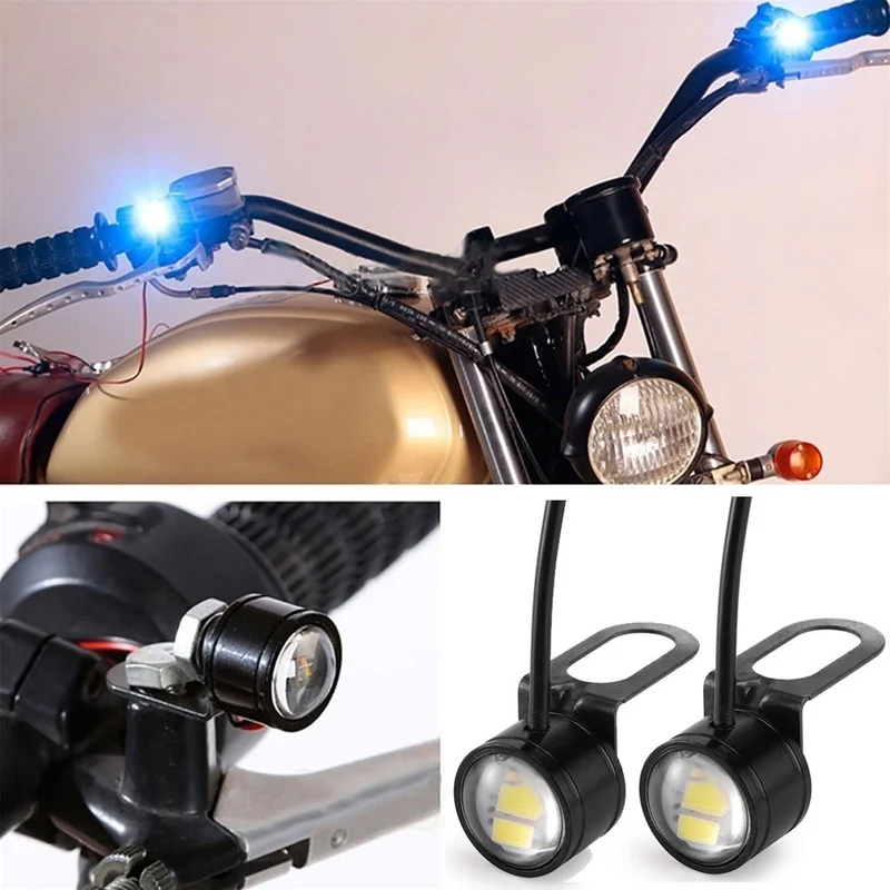 2x-luz-de-conducci-n-Super-brillante-Eagle-Eye-LED-faro-de-motocicleta ...