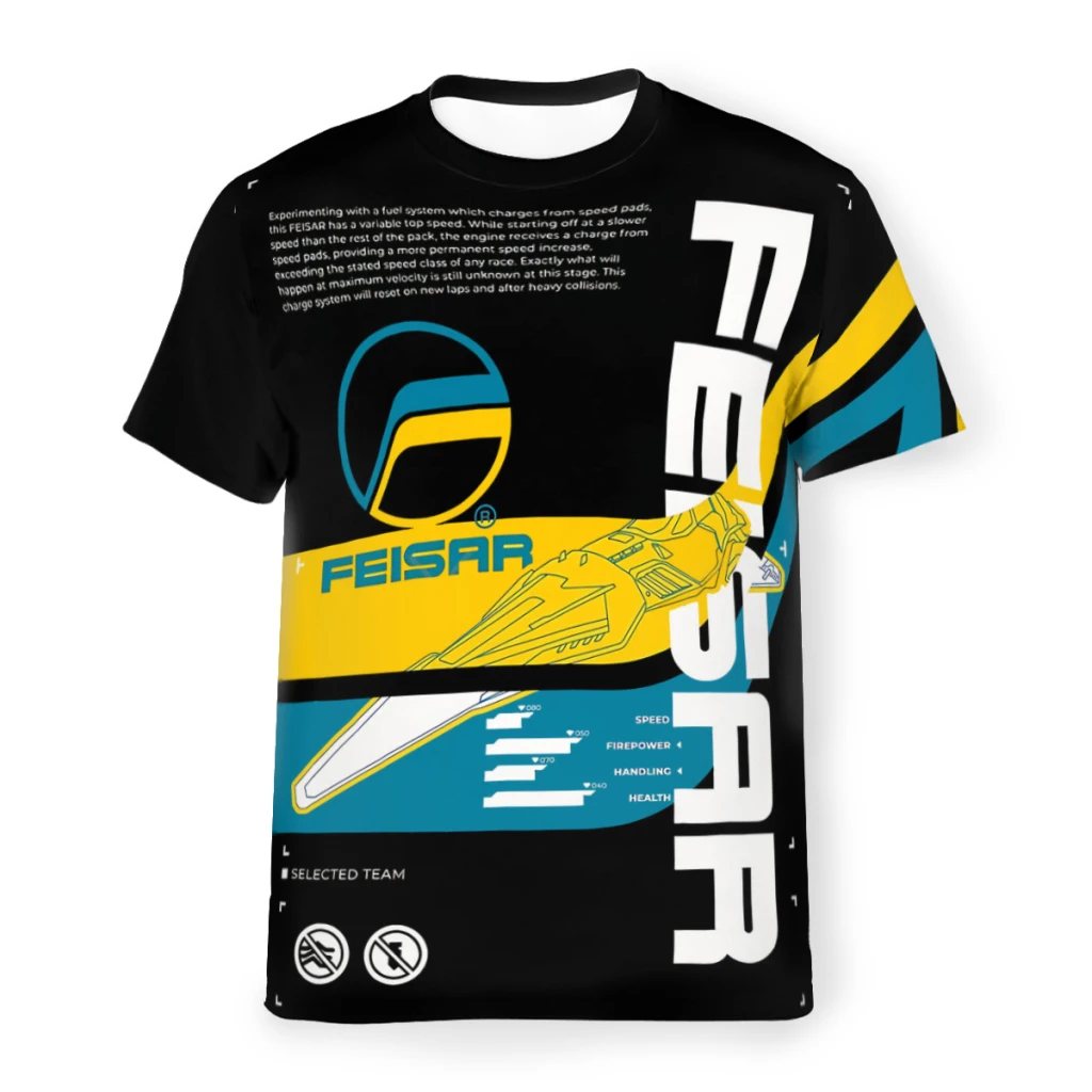 Wipeout-Polyester-TShirt-for-Men-Feisar-Coverart-Basic-Casual-Thin-T ...
