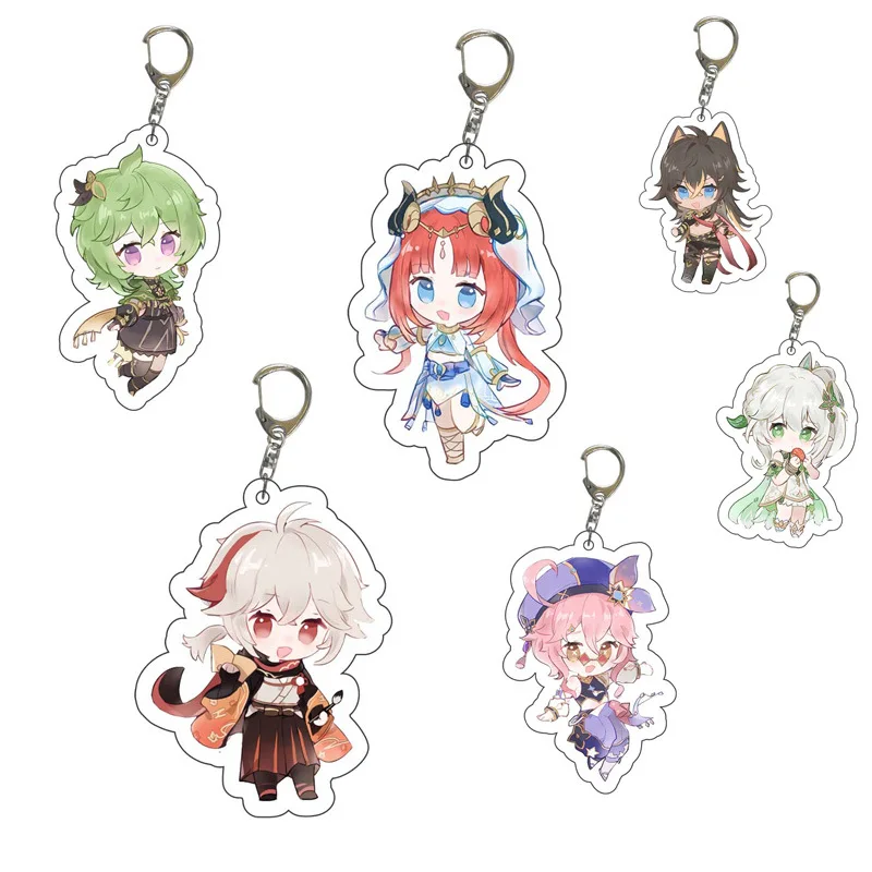 Kawaii-Nahida-Wanderer-Columbina-Acrylic-Keychains-Game-Genshin-Impact ...