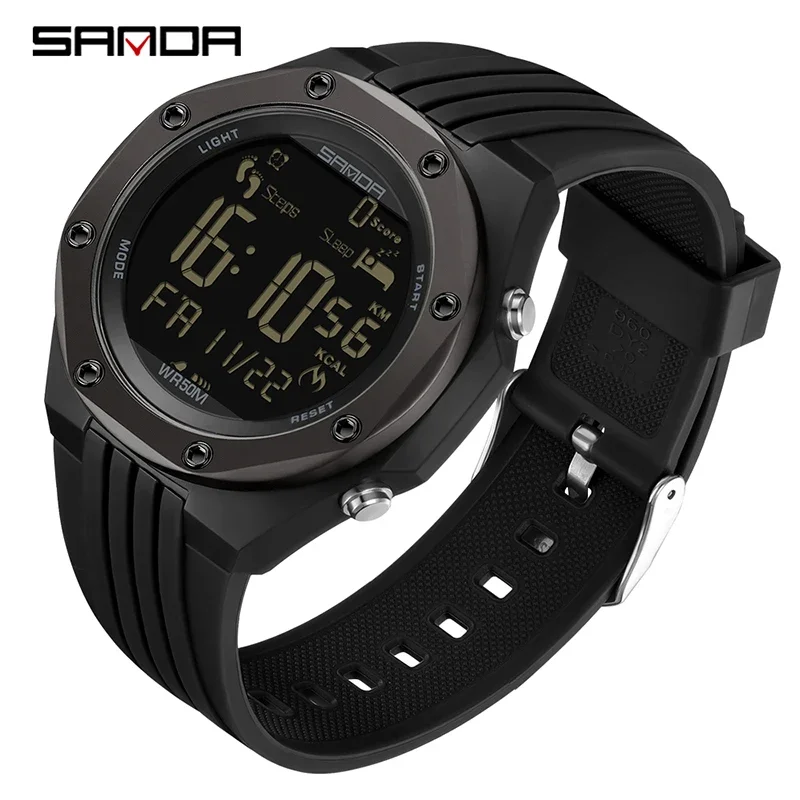 SANDA 6117 New 2023 Step Calorimeter Single Display Electronic Watch ...