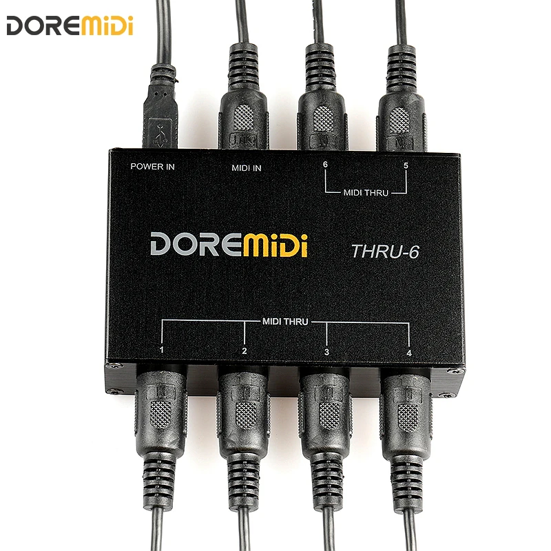 Doremidi Midi Thru 6 Thru Box Controller 1 Input 6 Output Standard Midi ...