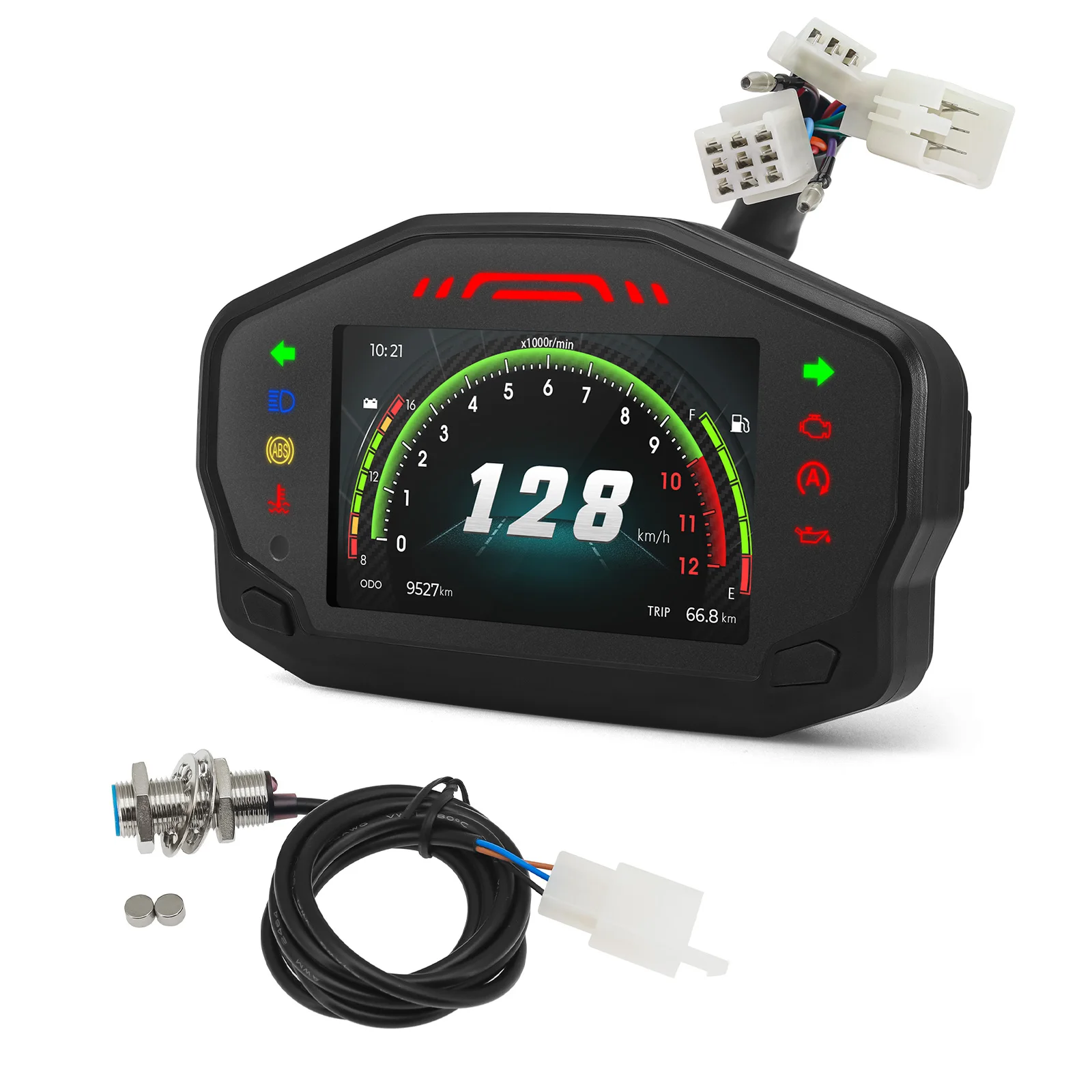 AD-12000-RPM-Meter-Motorcycle-Universal-LED-Tachometer-Bluetooth ...